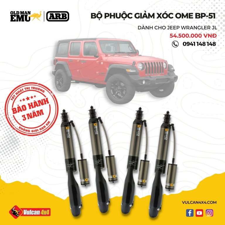 Giảm xóc OME BP51 - Jeep Wrangler JL - Vulcan4x4