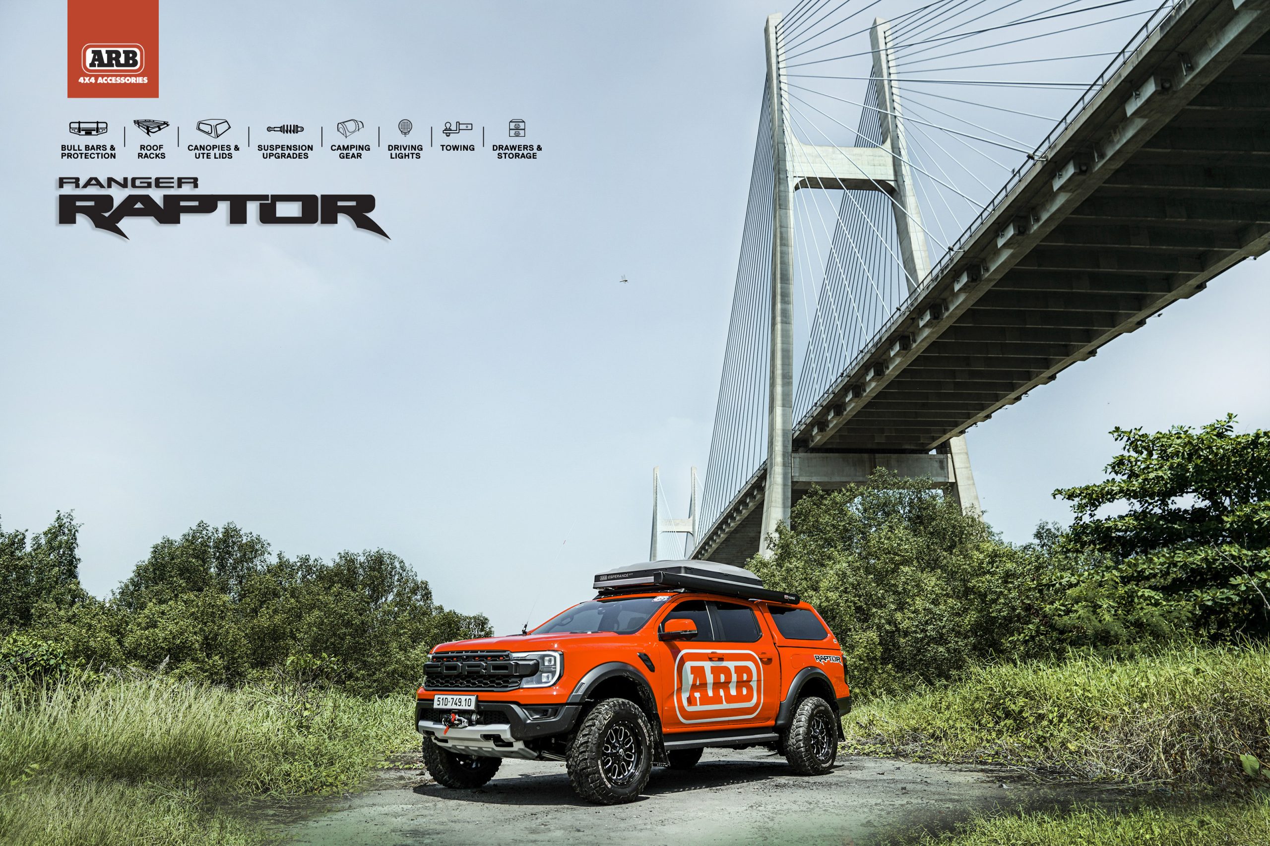 Ford Ranger Raptor mới lên đồ camping của ARB - Vulcan4x4